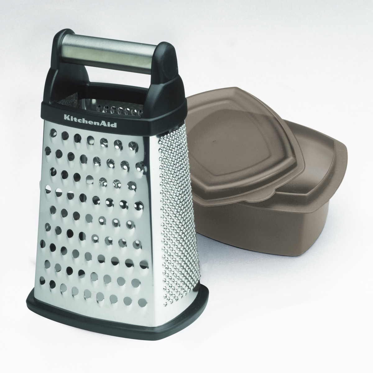 KitchenAid® Gourmet 4-Sided Stainless Steel Box Grater with Detachable ...